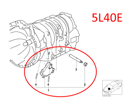 Комплект позиционных переключателей (селектор) для BMW GM 5L40E ...